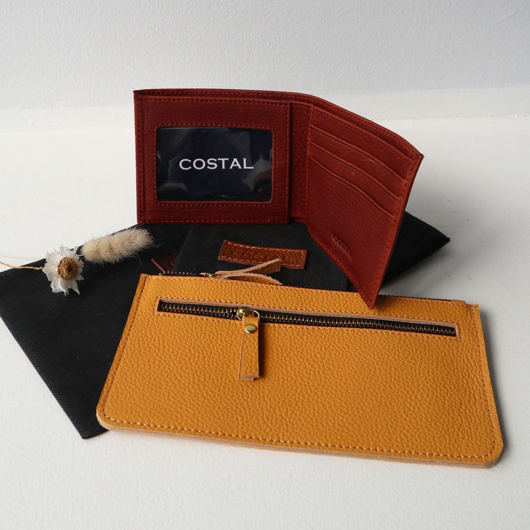 Currency Wallet + Classic Men's Wallet Gift Set - Costal Leather Bags