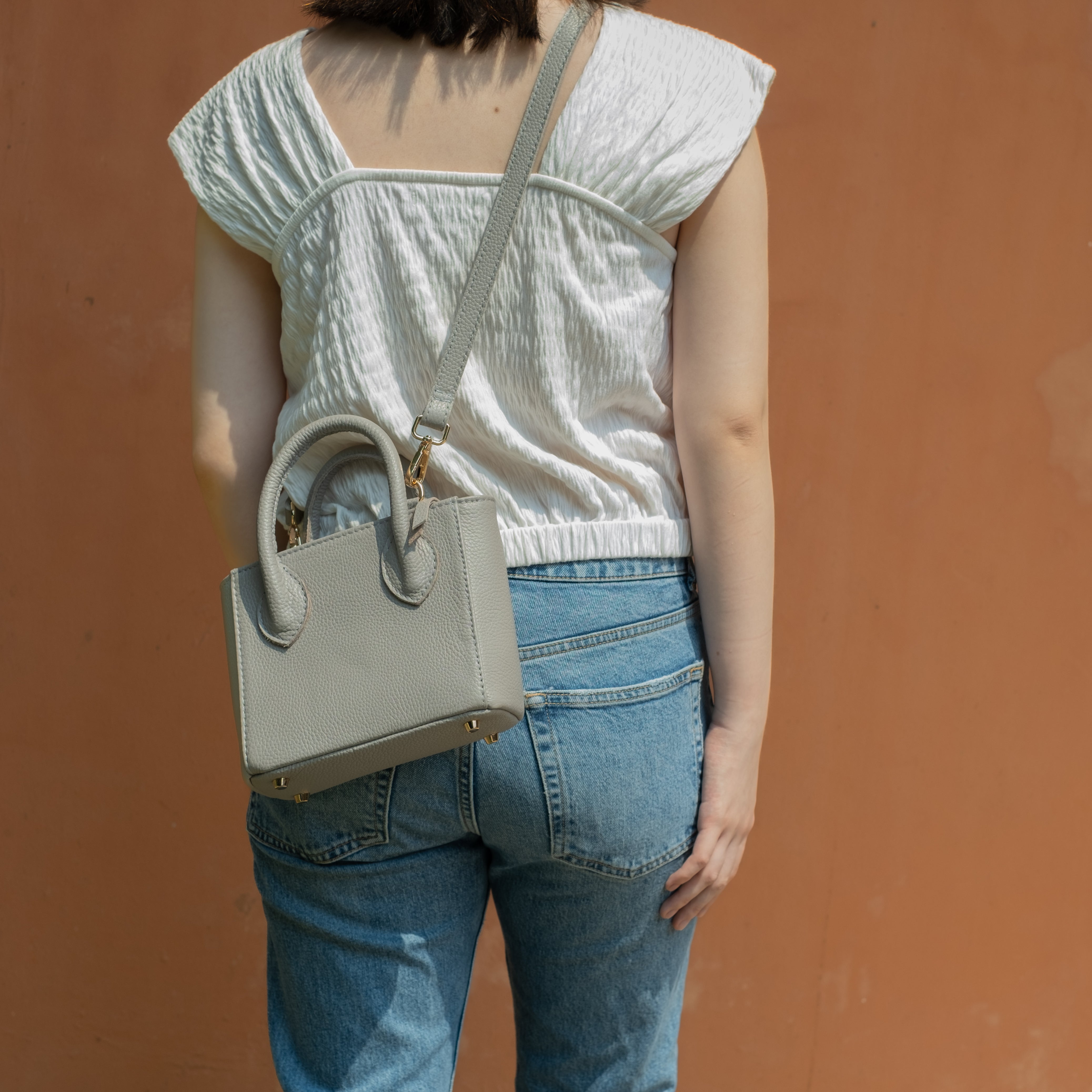 Milan Mini Square Handbag - Costal Leather Bags