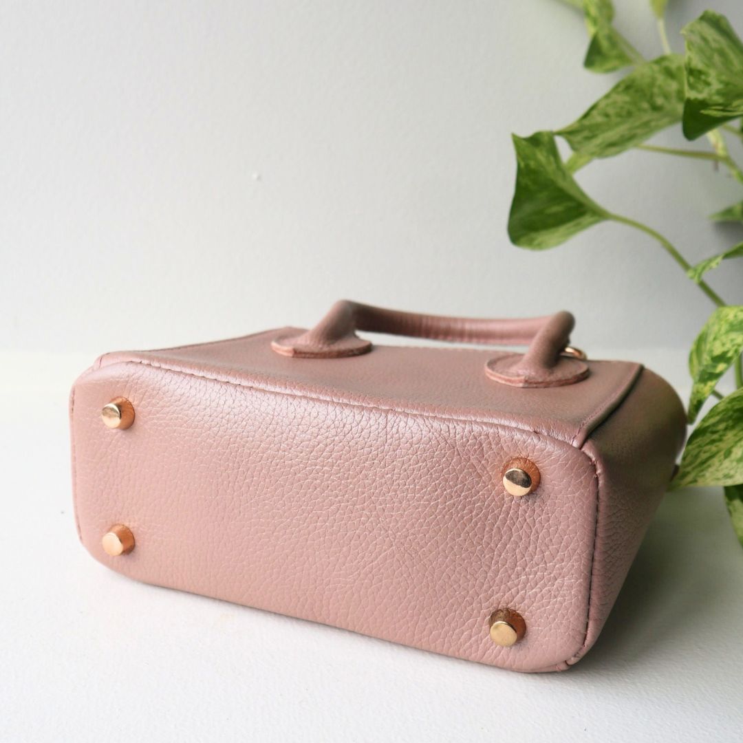 Milan Mini Square Handbag - Costal Leather Bags